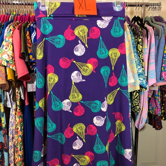 LuLaRoe | Skirts | Lularoe New Azure Size Xl | Poshmark